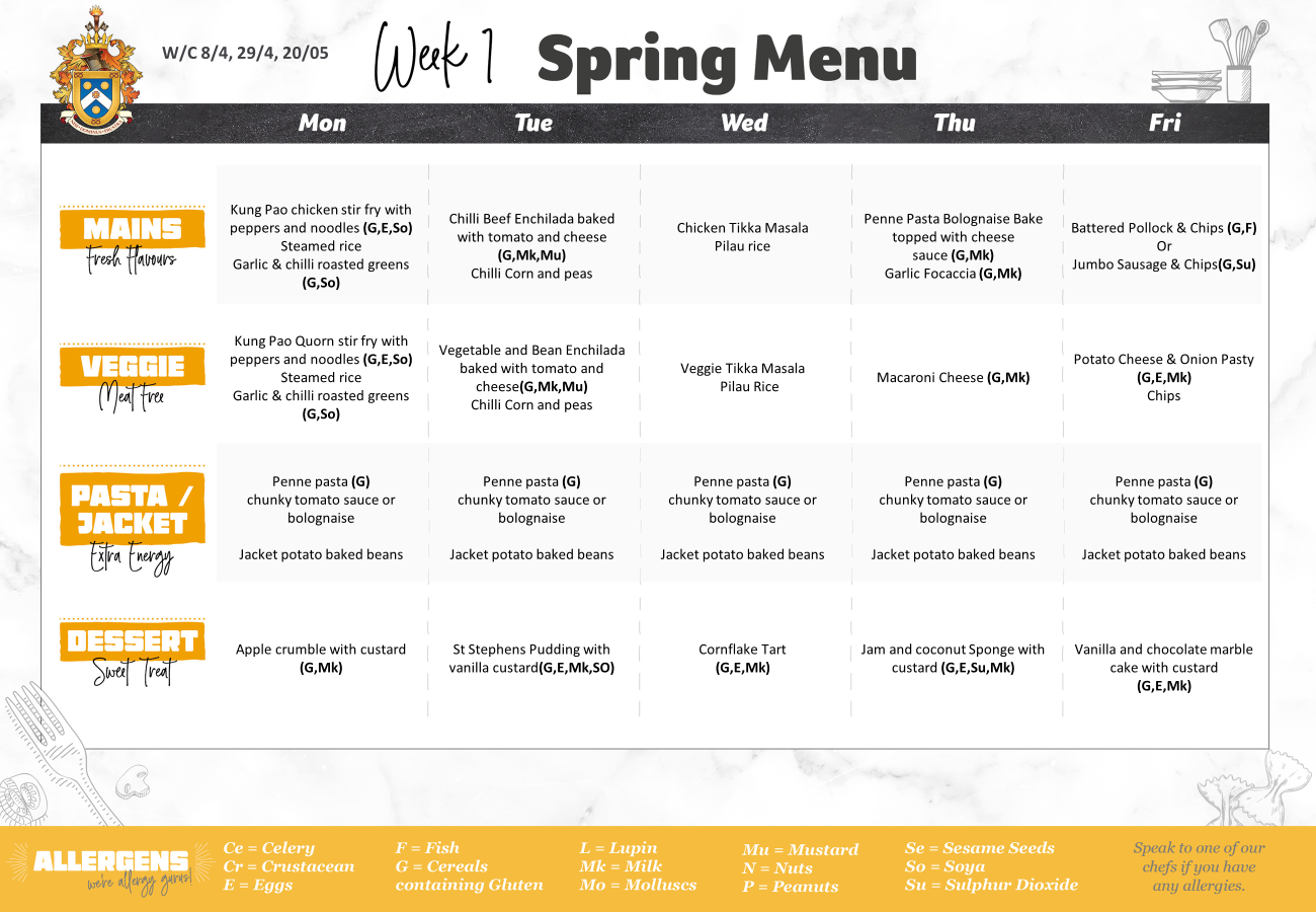 The Royal School Wolverhampton - Catering