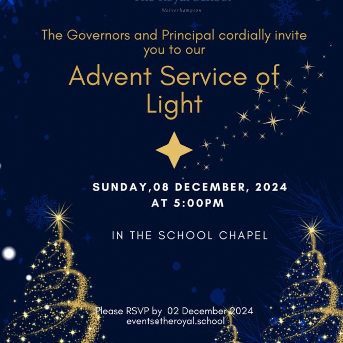 The Royal School Wolverhampton - Advent Service Of Light